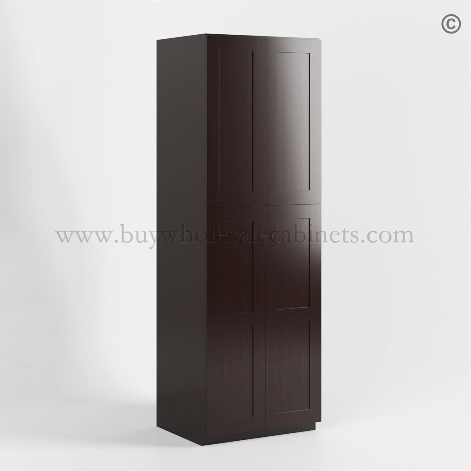 Shaker Espresso Pantry Cabinets - Buy Wholesale Cabinets