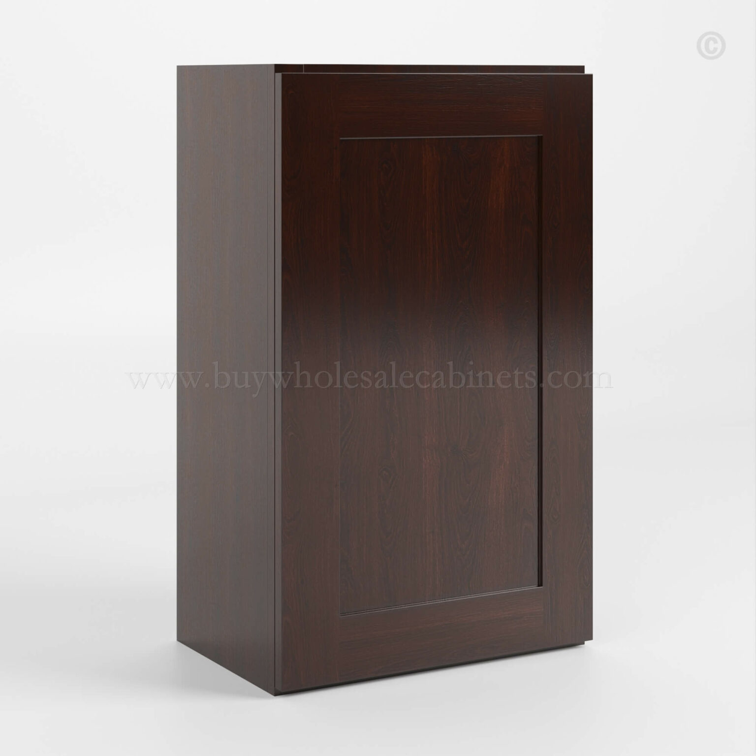 Shaker Espresso 30 H Single Door Wall Cabinet - BWC