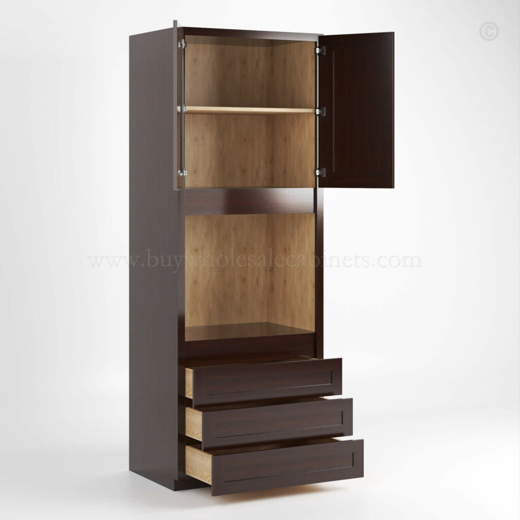 Shaker Espresso 30 W Oven Pantry Cabinet - BWC