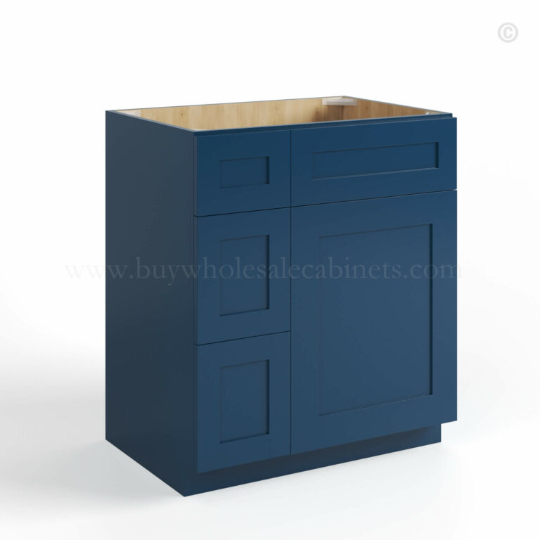 RTA Navy Blue Cabinets - Navy Blue Shaker Vanity Cabinets | Buy ...