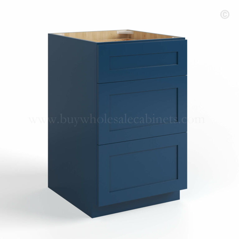 Navy Blue Shaker Farmhouse Sink Base - BWC