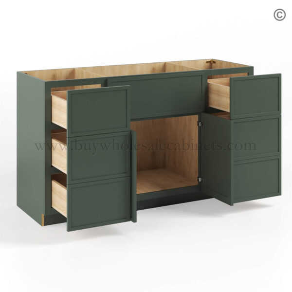 Slim Shaker Green Vanity Sink Base Combo 48W - BWC
