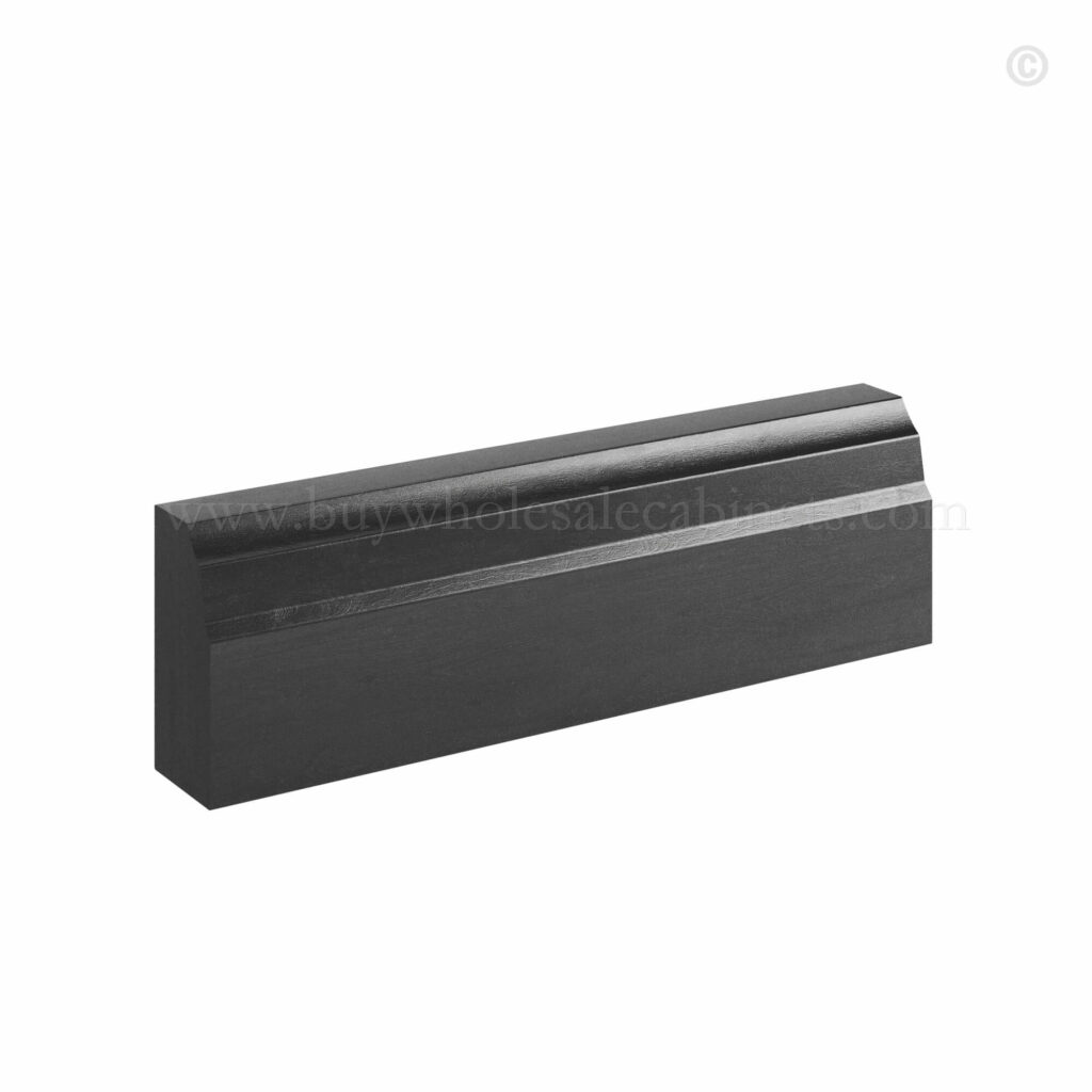 Charcoal Black Shaker Moulding & Toe Kick - BWC