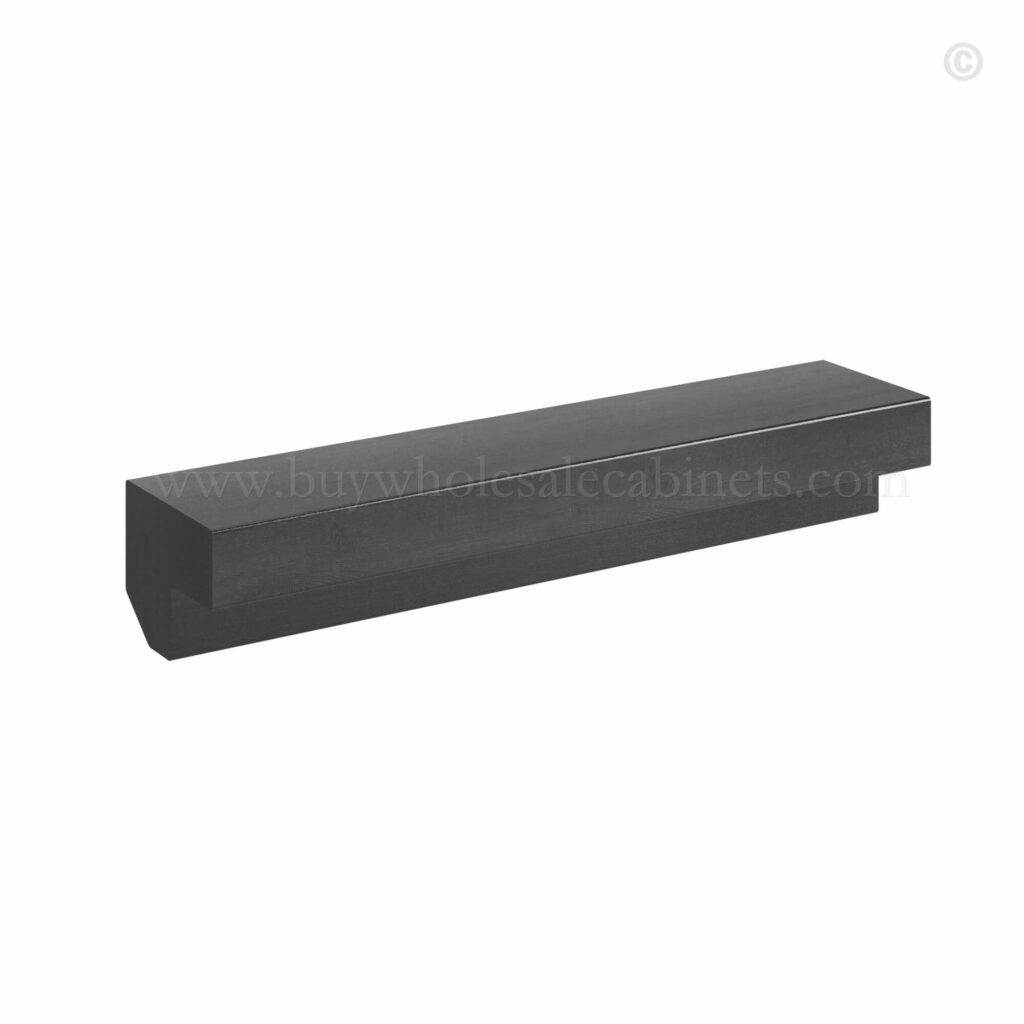 Charcoal Black Shaker Light Rail Molding - BWC