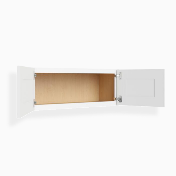White Shaker 12 H Double Door Wall Cabinet
