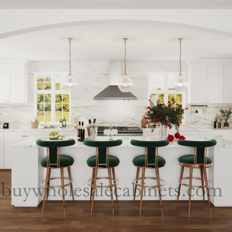 White Shaker Easy Reach Base Cabinet - BWC