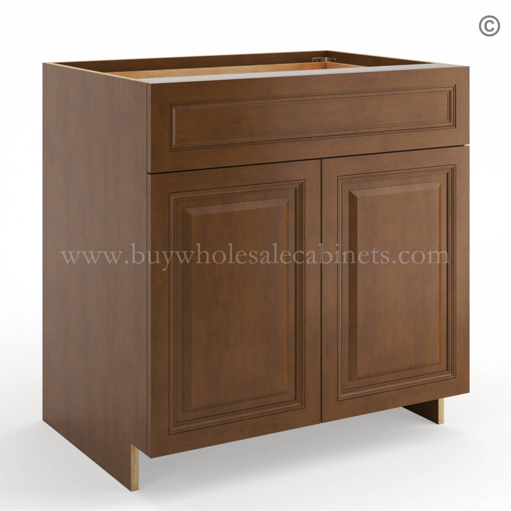 Frameless Classic Chestnut Base Cabinet - BWC
