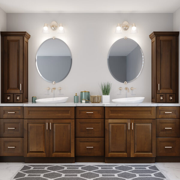 Frameless Classic Chestnut Deep Wall Cabinet-Kitchen Cabinet