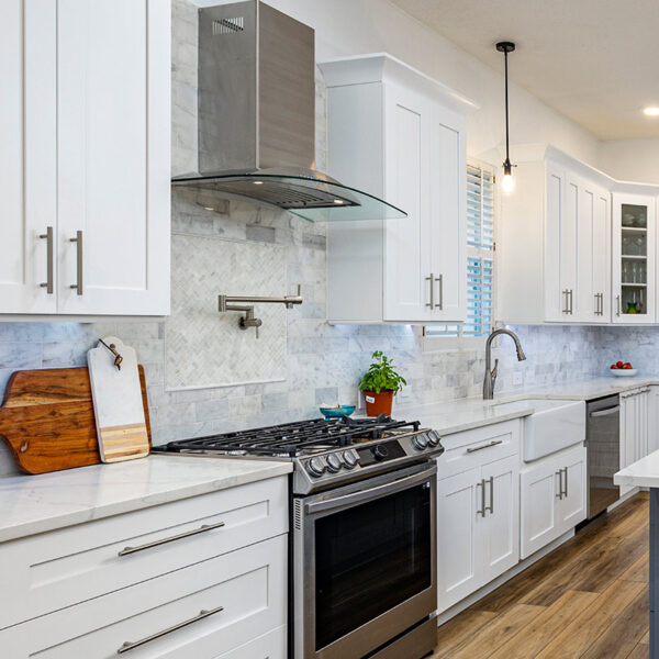 Frameless Modern White Shaker Pantry Cabinet - BWC