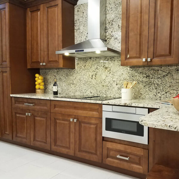 Frameless Classic Chestnut Deep Wall Cabinet-Kitchen Cabinet