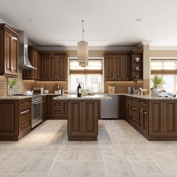 Frameless Classic Chestnut Cabinets - Buy Wholesale Cabinets