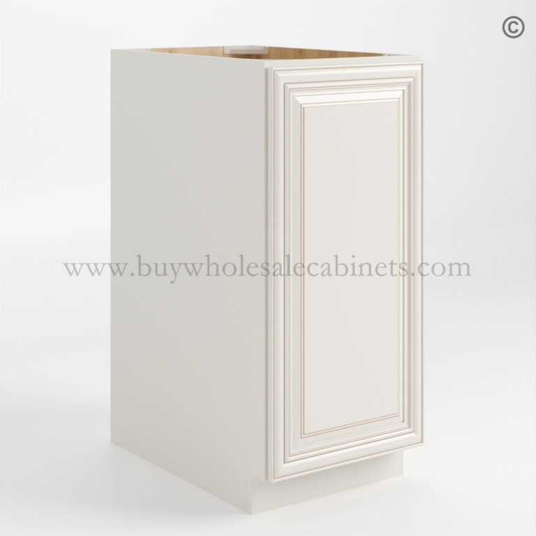 Charleston White Raised Panel Sink Base With Double Doors and Drawers - BWC