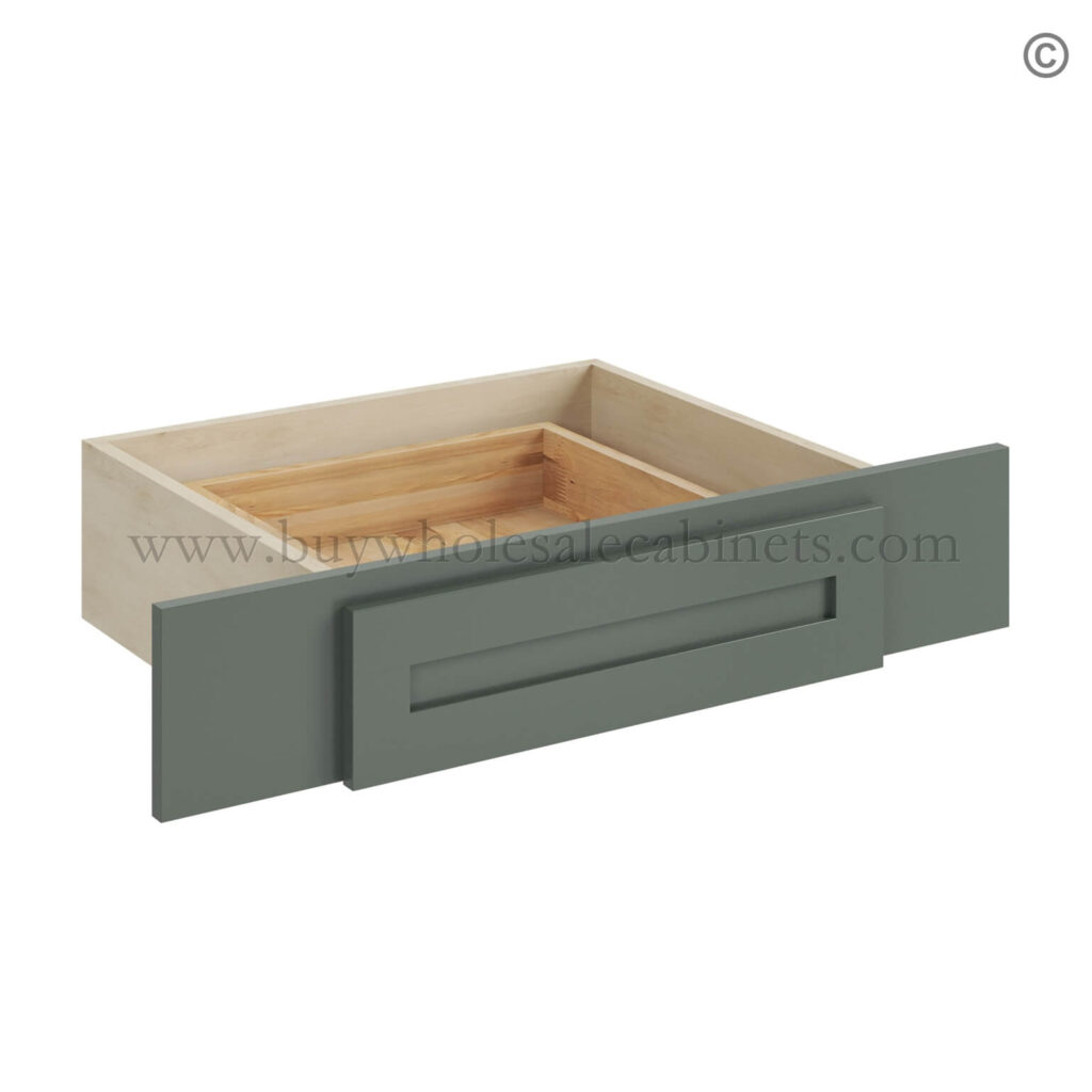 Green Shaker Knee Drawer - BWC